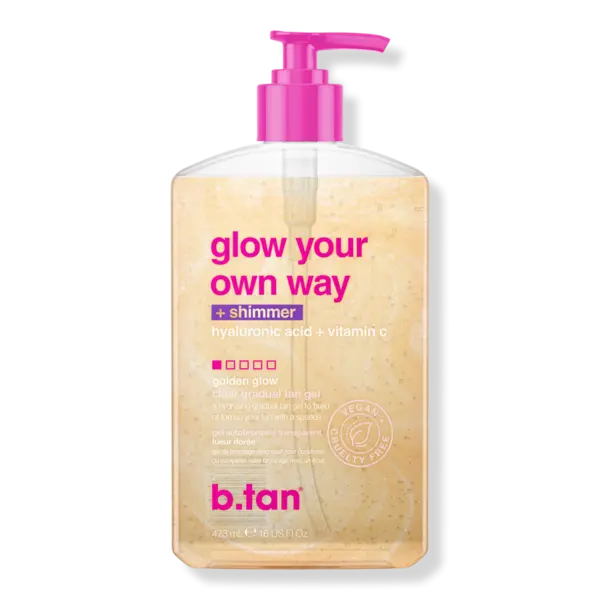 B.TAN Glow Your Own Way + Shimmer Shimmering Clear Self Tan Gel - One-color