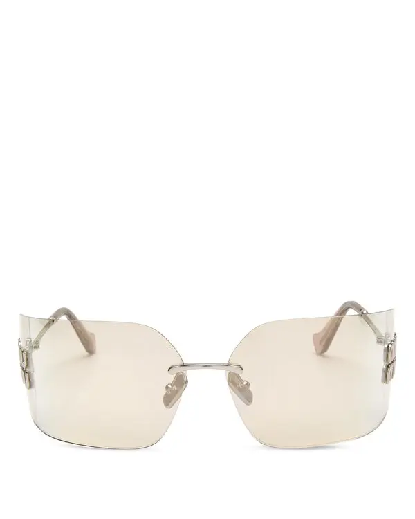 Miu Miu Rectangle Sunglasses, 80mm