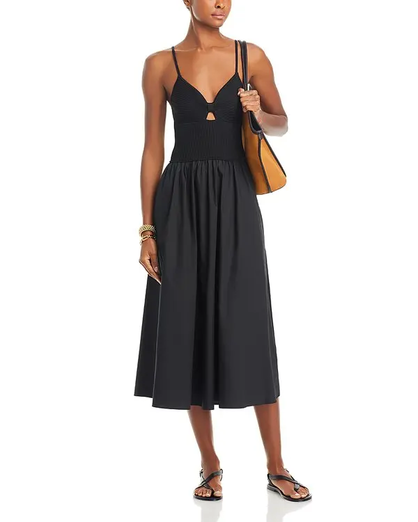 LUCY PARIS Barcelona Cutout Midi Dress