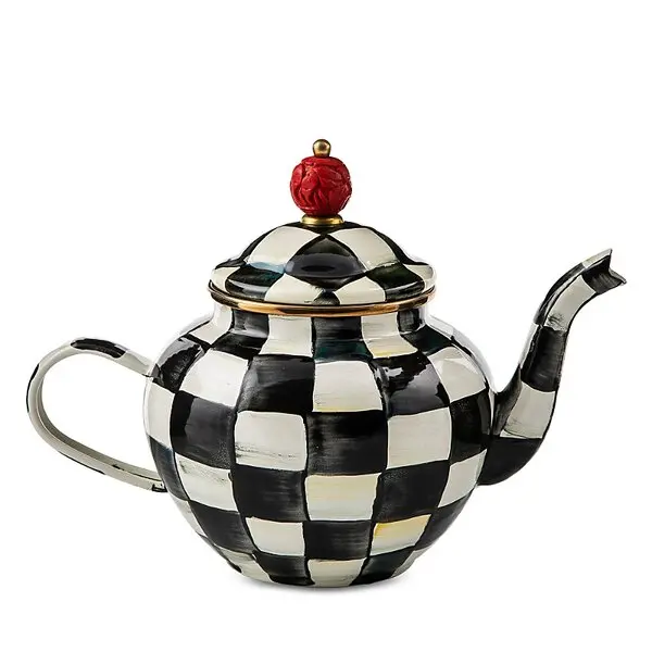 MACKENZIE-CHILDS Courtly Check 4 Cup Teapot - Multi