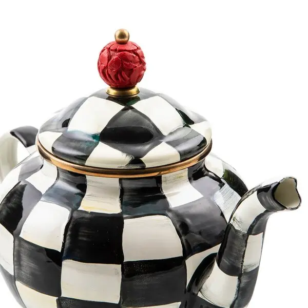 MACKENZIE-CHILDS Courtly Check 4 Cup Teapot