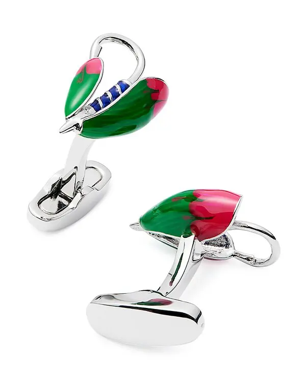 LINK UP Feather Fly Fishing Cufflinks - Multi