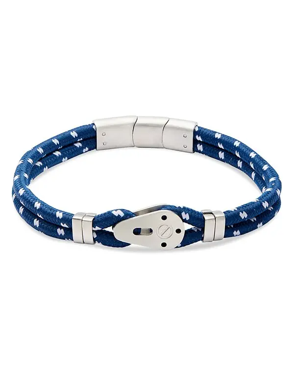 LINK UP Sailing Pulley Nylon Cord Bracelet - Navy