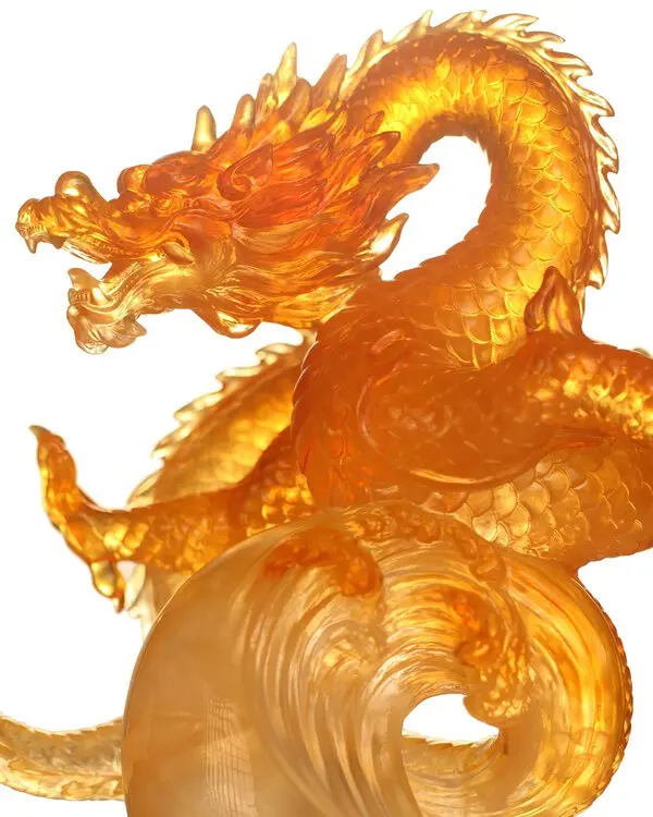 LIULI True Believer Rising Swell Crystal Sculpture