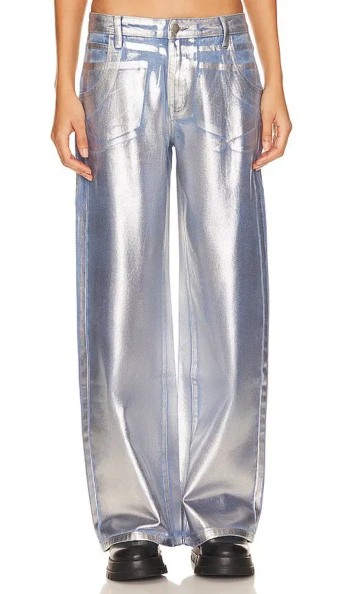 Superdown Aisha Metallic Jeans