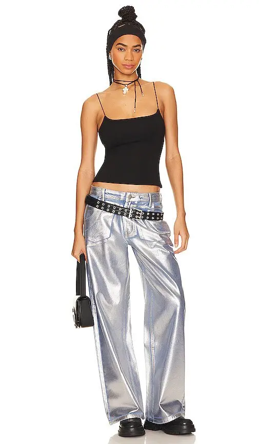Superdown Aisha Metallic Jeans