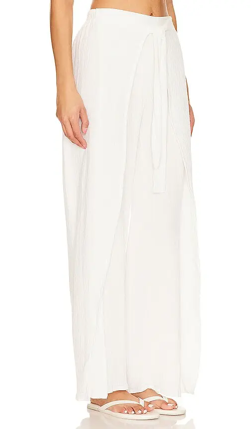 Peixoto Joan Wrap Pant In White
