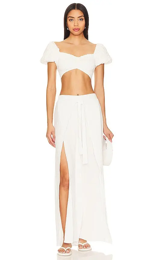 Peixoto Joan Wrap Pant In White