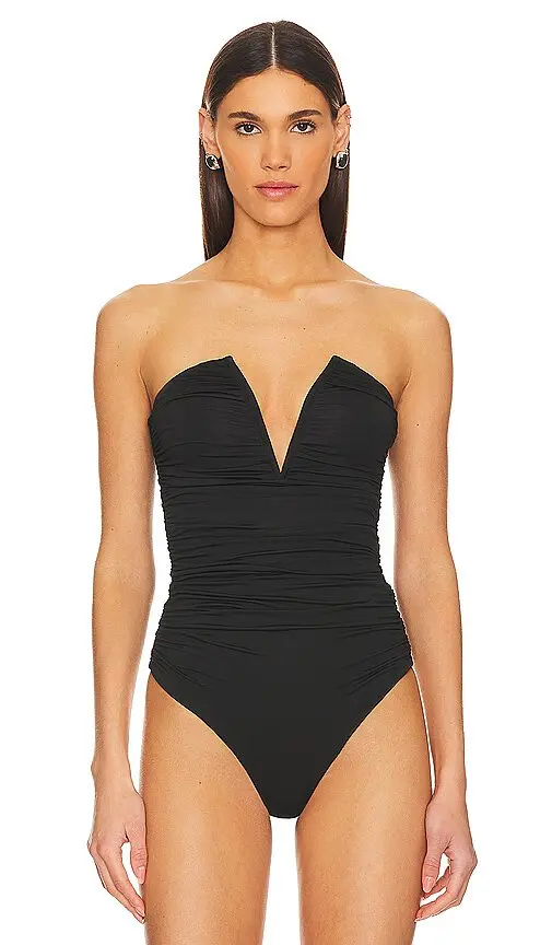Superdown Vivienne Ruched Bodysuit
