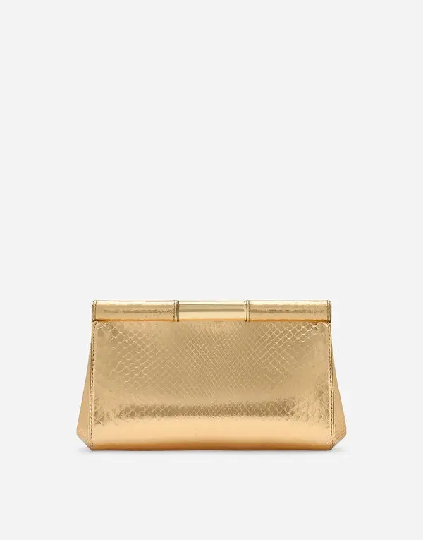 Dolce & Gabbana Marlene Python Skin Clutch