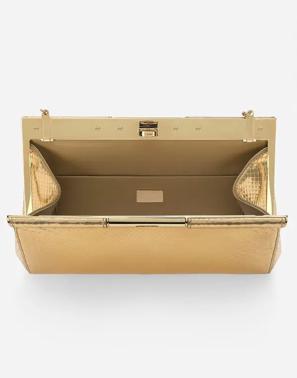 Dolce & Gabbana Marlene Python Skin Clutch