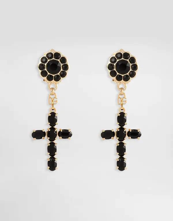 Dolce & Gabbana Drop Earrings - Black