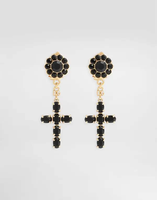 Dolce & Gabbana Drop Earrings - Black