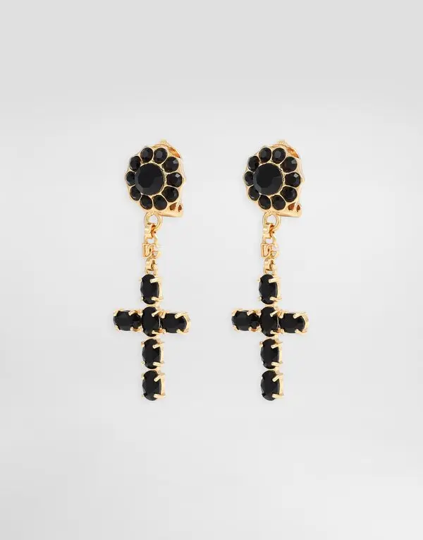 Dolce & Gabbana Drop Earrings - Black