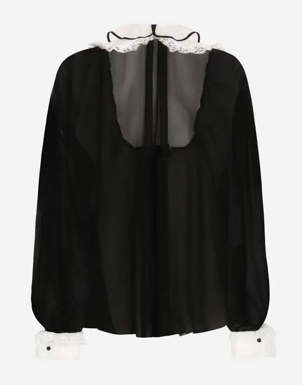 Dolce & Gabbana Silk Chiffon Shirt