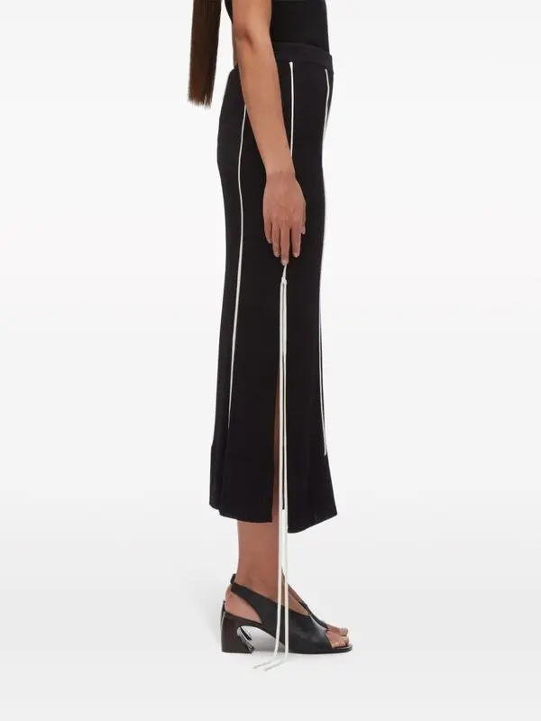 3.1 Phillip Lim Pipe-trim Knitted Midi Skirt