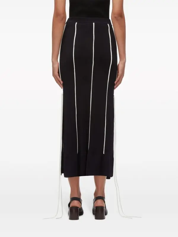 3.1 Phillip Lim Pipe-trim Knitted Midi Skirt