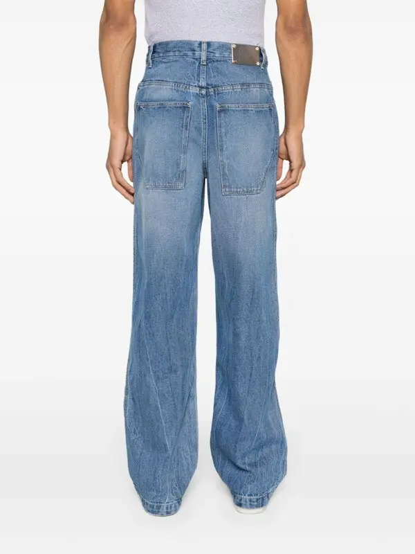 DION LEE Slouchy Darted Wide-leg Jeans