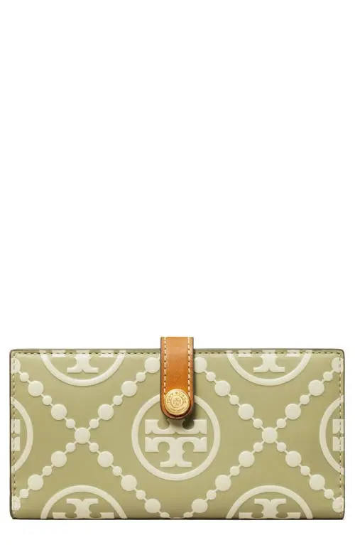 Tory Burch Embossed T-monogram Slim Bifold Wallet