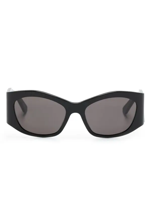 Balenciaga Rectangle-frame Sunglasses - Black