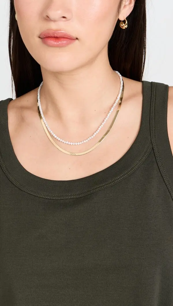 Jia Jia June Beaded Necklace - Moonstone
