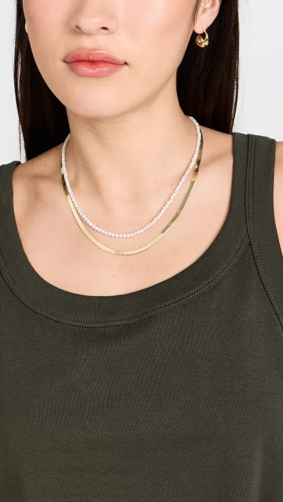 Jia Jia June Beaded Necklace - Moonstone