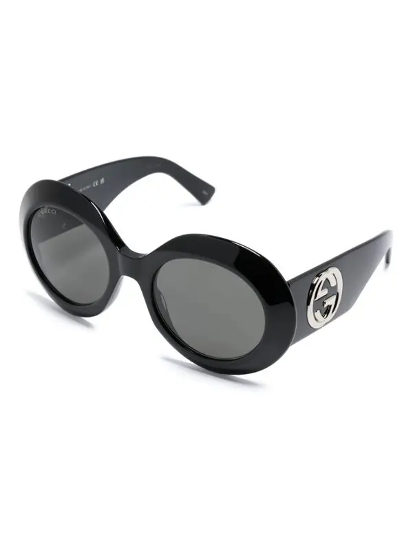 Round-frame Interlocking Gucci Sunglasses 819679_I3330_8023_001_100_0000  main image 3