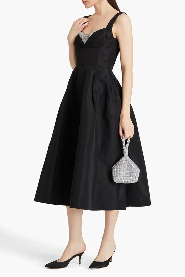 rebecca vallance homecoming dress Crystal-Embellished Taffeta In Black - 45% Off spt-tagged