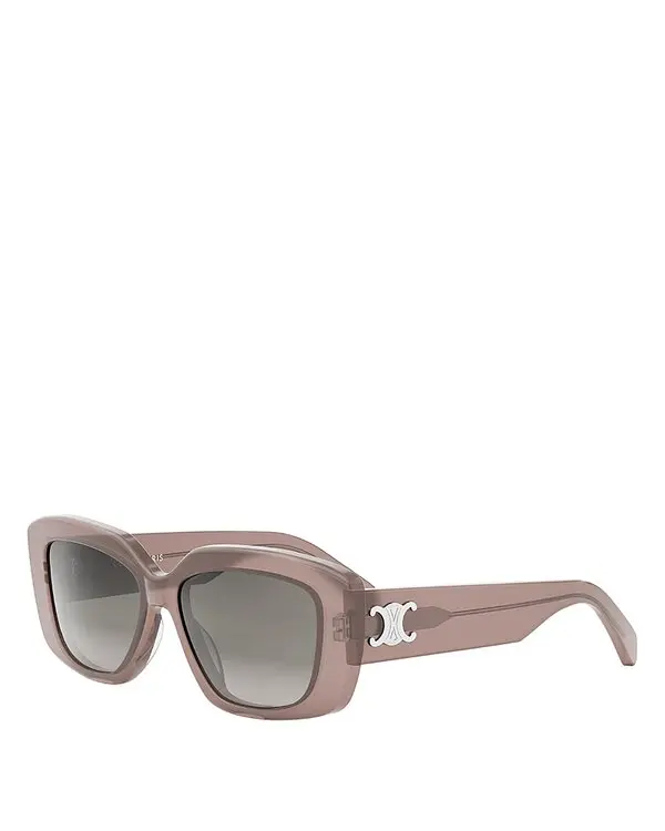 Celine Triomphe Geometric Sunglasses - Brown/gray Gradient