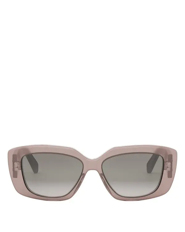 Celine Triomphe Geometric Sunglasses - Brown/gray Gradient
