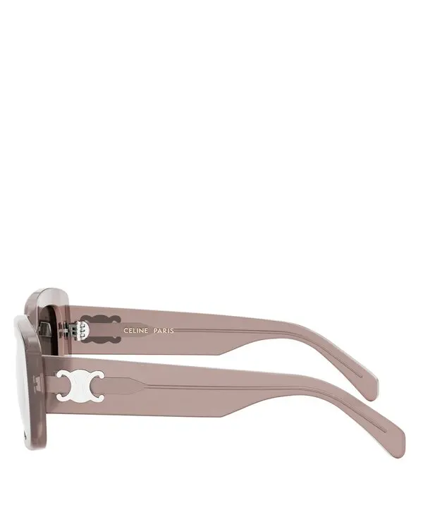 Celine Triomphe Geometric Sunglasses - Brown/gray Gradient