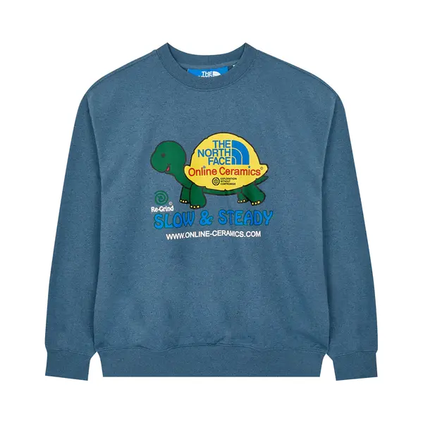 The North Face X Online Ceramics Graphic Crew Sweatshirt - Blue