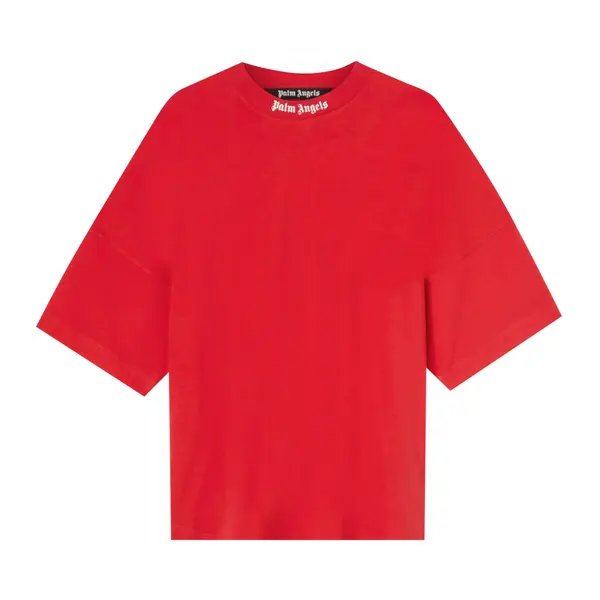 Palm Angels Logo T-shirt /white - Red