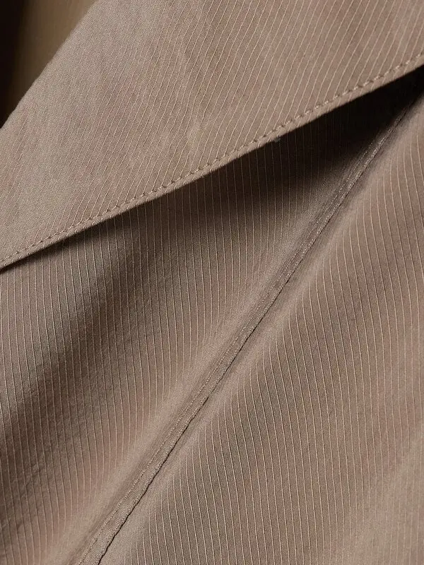 JOSEPH Dareau Silk-blend Twill Midi Shirt Dress