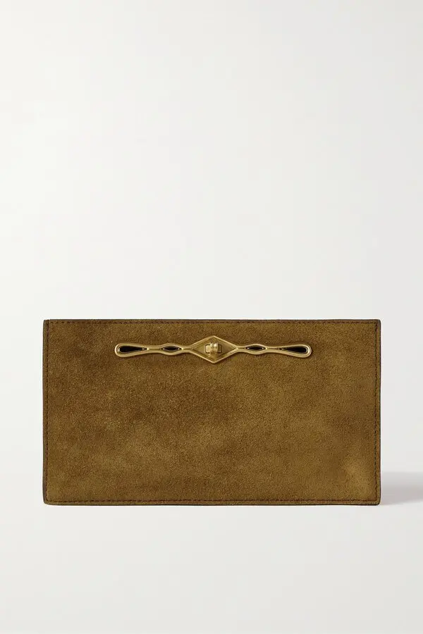 METIER Fernando Jorge Ease Embellished Clutch - Brown
