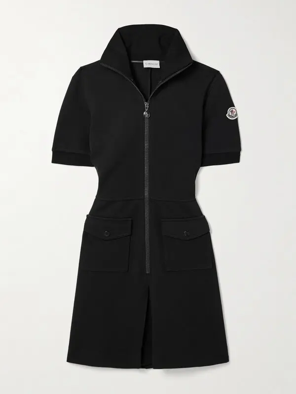 Moncler Cotton-blend Piqué Mini Dress