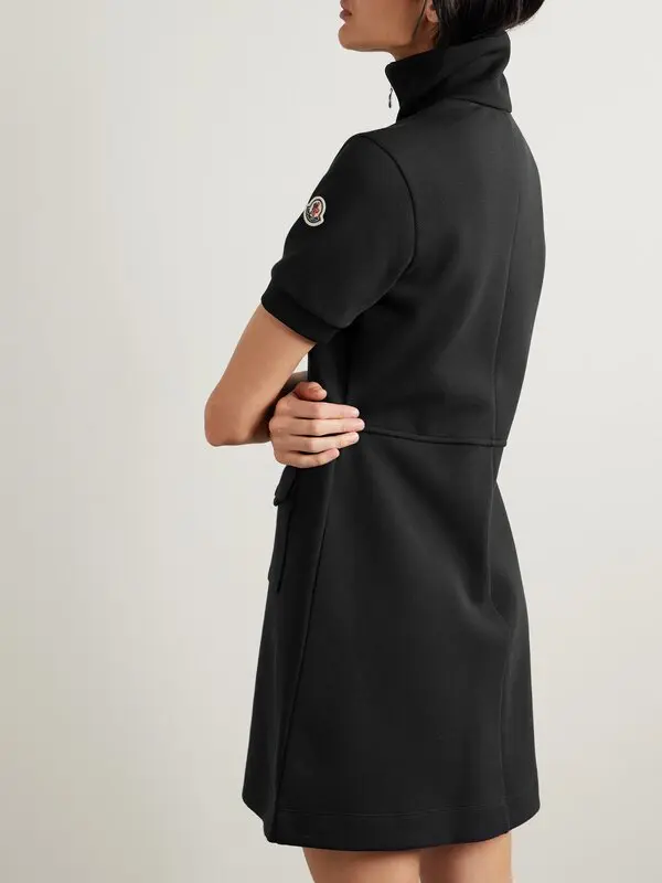 Moncler Cotton-blend Piqué Mini Dress