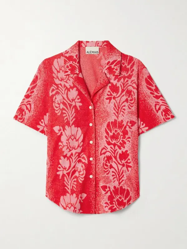 ALEMAIS Martha Organic Cotton-blend Terry Shirt
