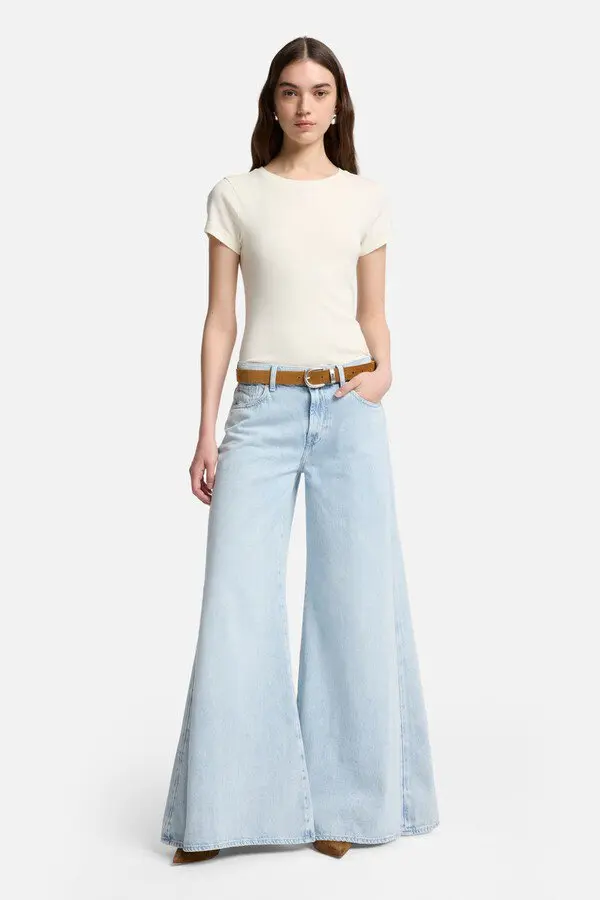 7 For All Mankind Willow Palazzo Wide Leg
