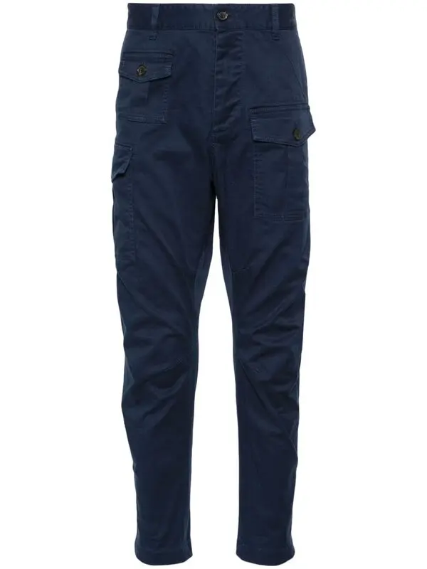 Dsquared2 Tapered Cargo Trousers - Blue