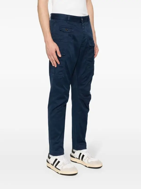 Dsquared2 Tapered Cargo Trousers - Blue