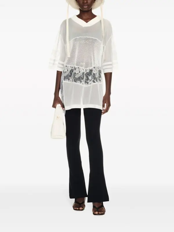 Off-White Panelled Semi-sheer T-shirt