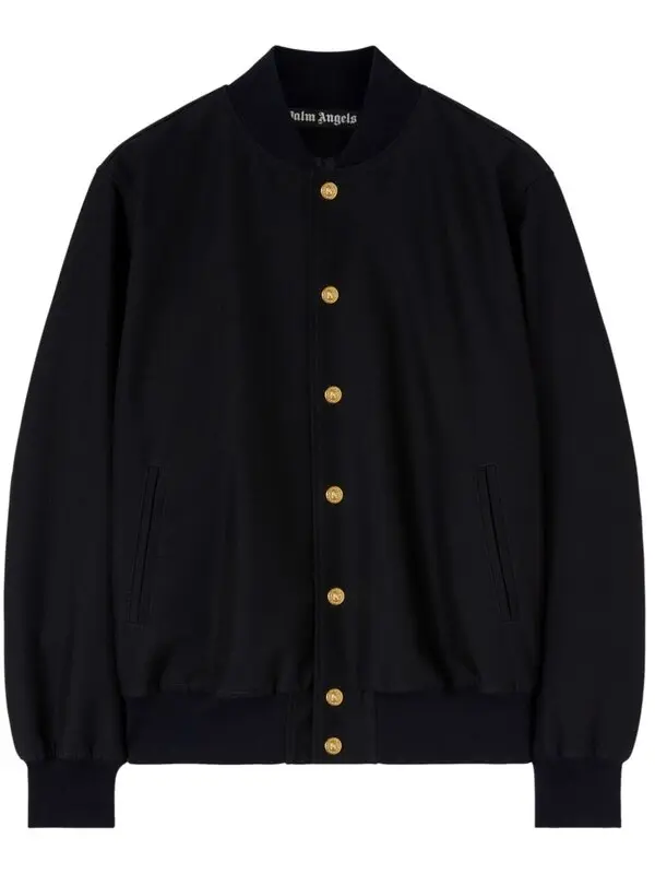 Palm Angels Logo-print Bomber Jacket