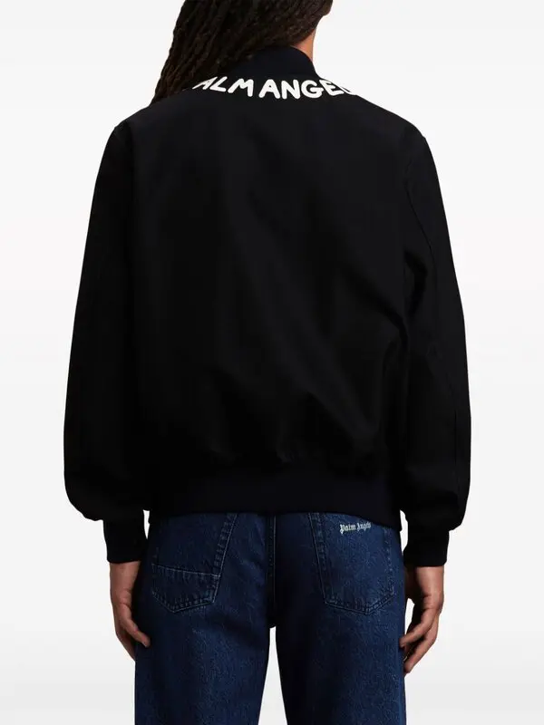 Palm Angels Logo-print Bomber Jacket