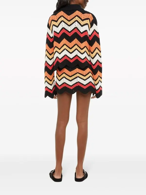Alanui Knitted Chevron Jacket