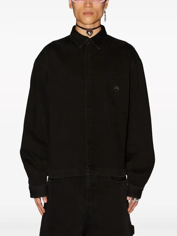 AMBUSH Logo-embroidered Cotton Shirt