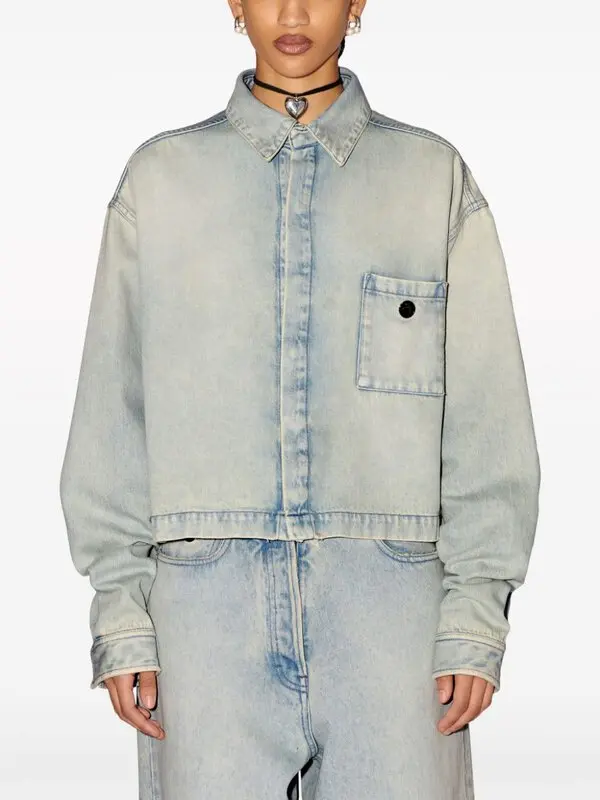 AMBUSH Logo-appliqué Denim Jacket