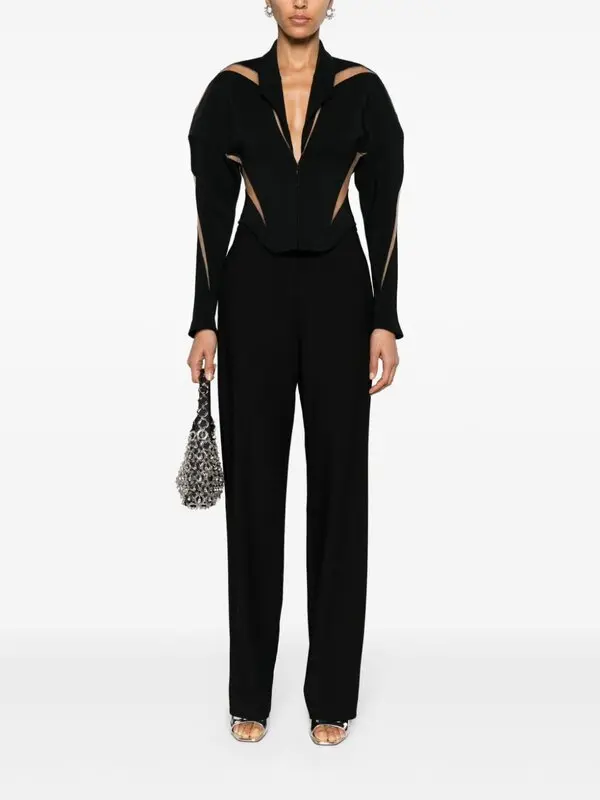 MUGLER Spiral Illusion Corset Jacket