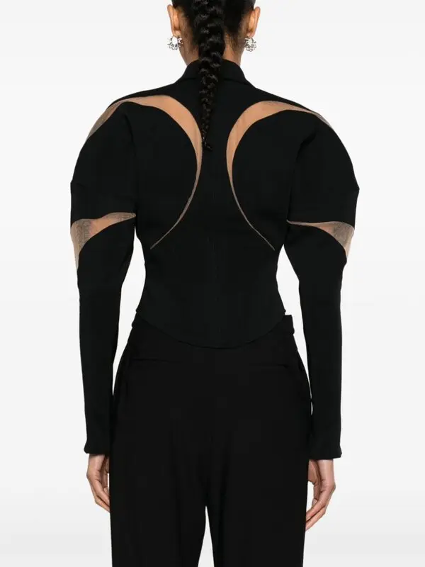 MUGLER Spiral Illusion Corset Jacket