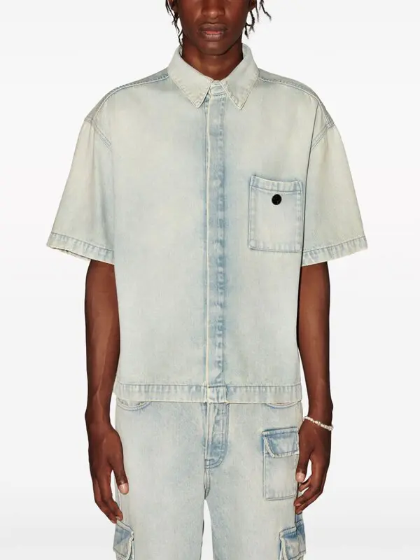 AMBUSH Logo-appliqué Denim Shirt